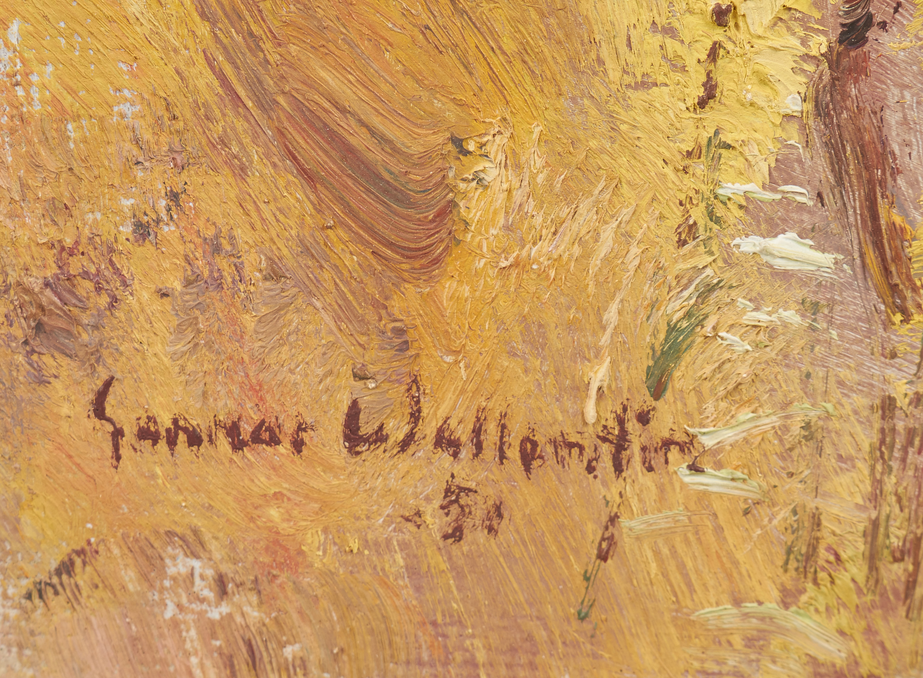 Oljemålning, Gunnar Wallentin (1905-1997), Landskap, 31x25. Metropol ...