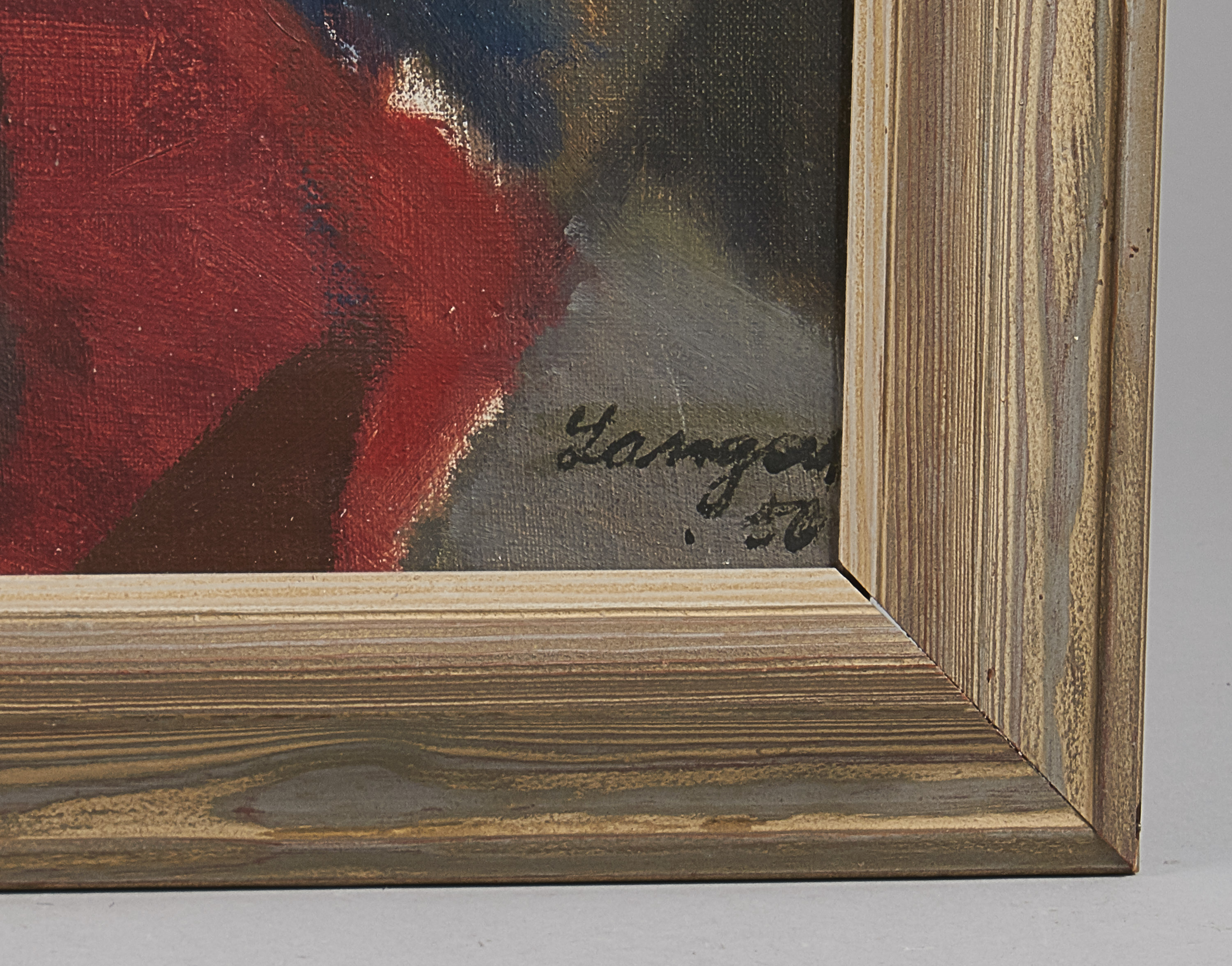 Oljemålning, Olle Langert (1924-2016), Sverige. Signerad, daterad 56 ...