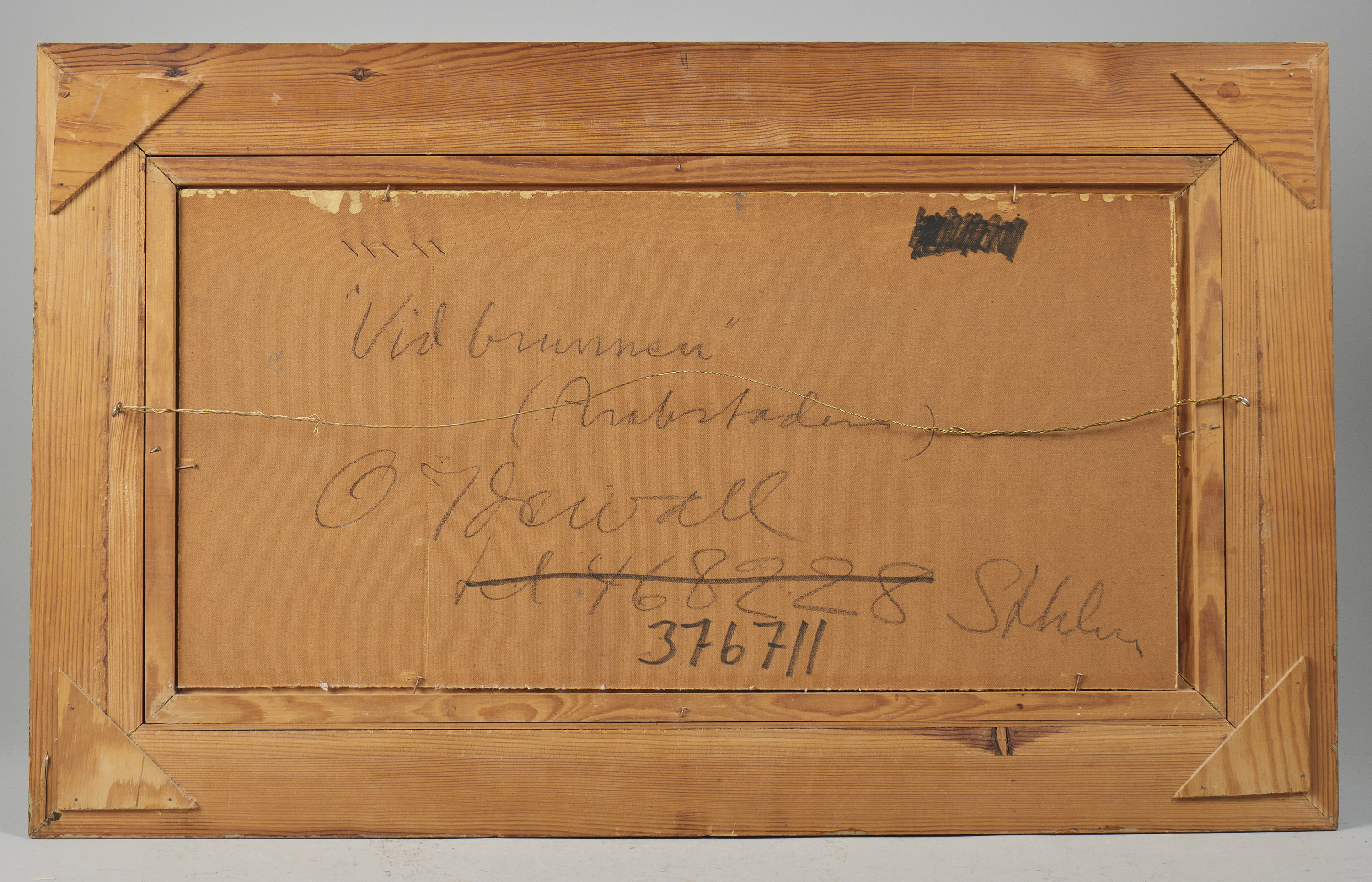 Oljemålning, Olle Idewall (f. 1928), Sverige. Signerad. Olja på pannå ...