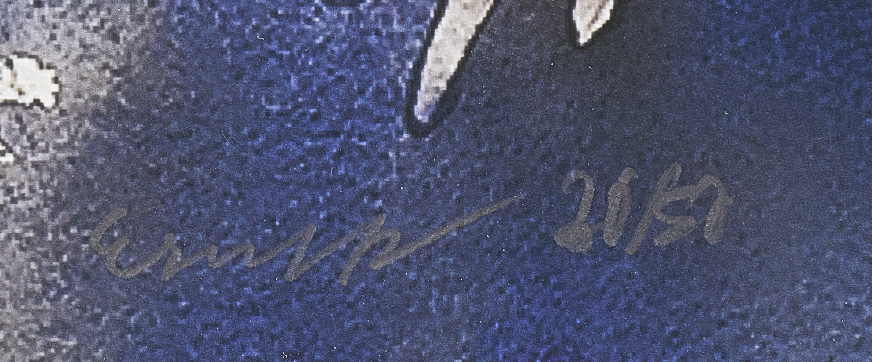 Grafiskt blad, Gicléetryck, Anna Essipova, "Uggla". Signerad, numrerad ...