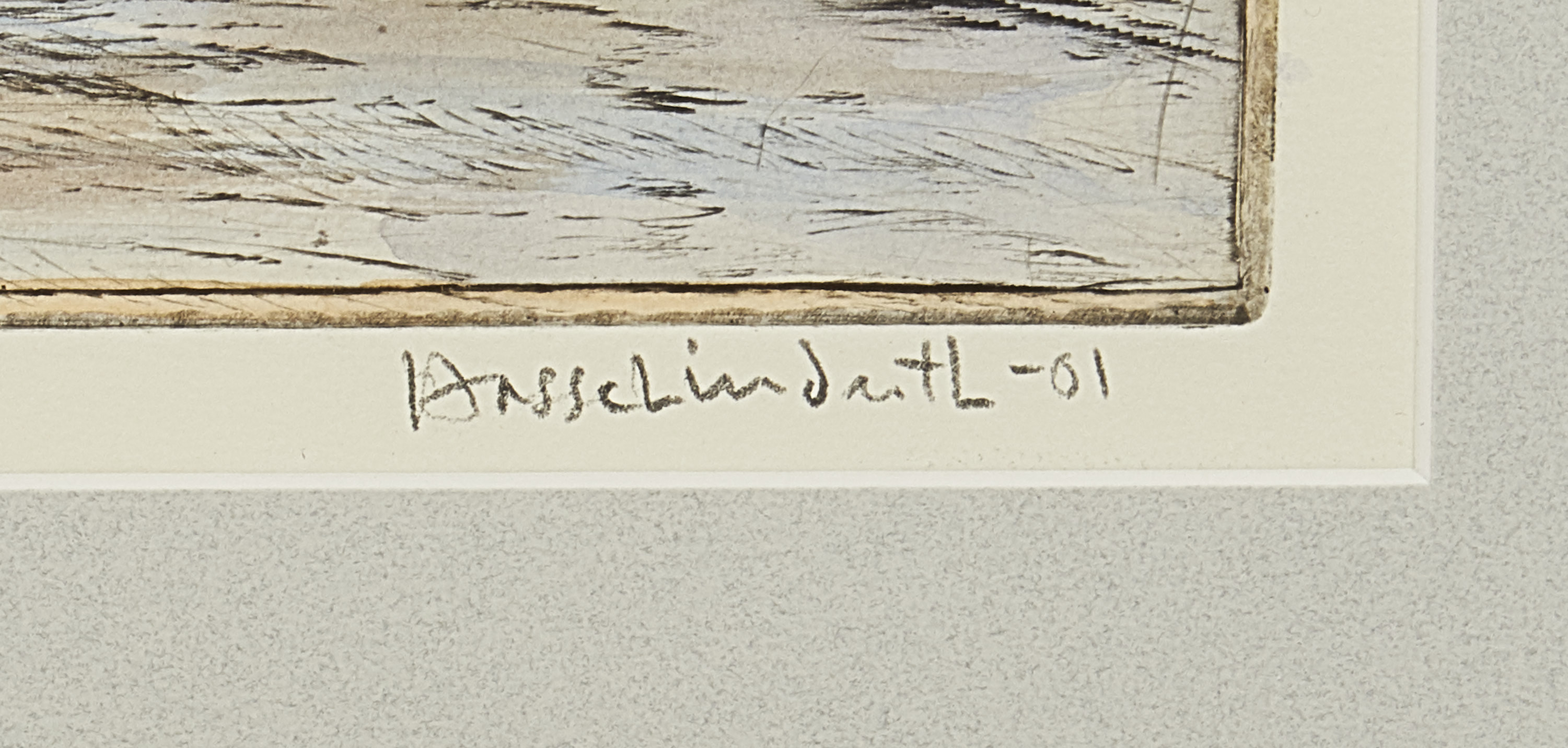 Torrnålsgravyrer, 2 st, Hasse Lindroth (f. 1938), Sverige. Signerade ...