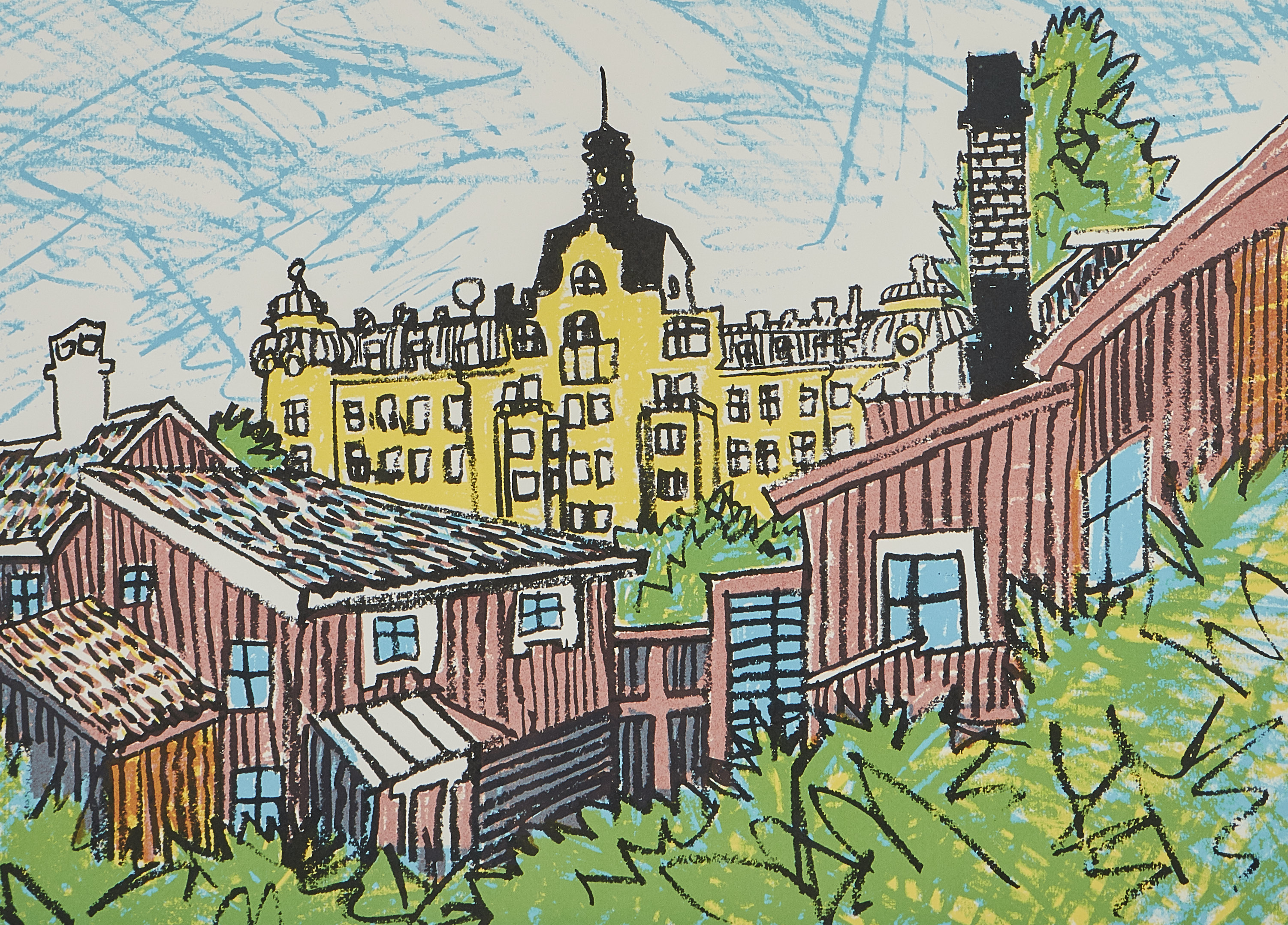 Färglitografi, Stig Claesson Slas (1928-2008), Stig Claesson Slas (1928 ...