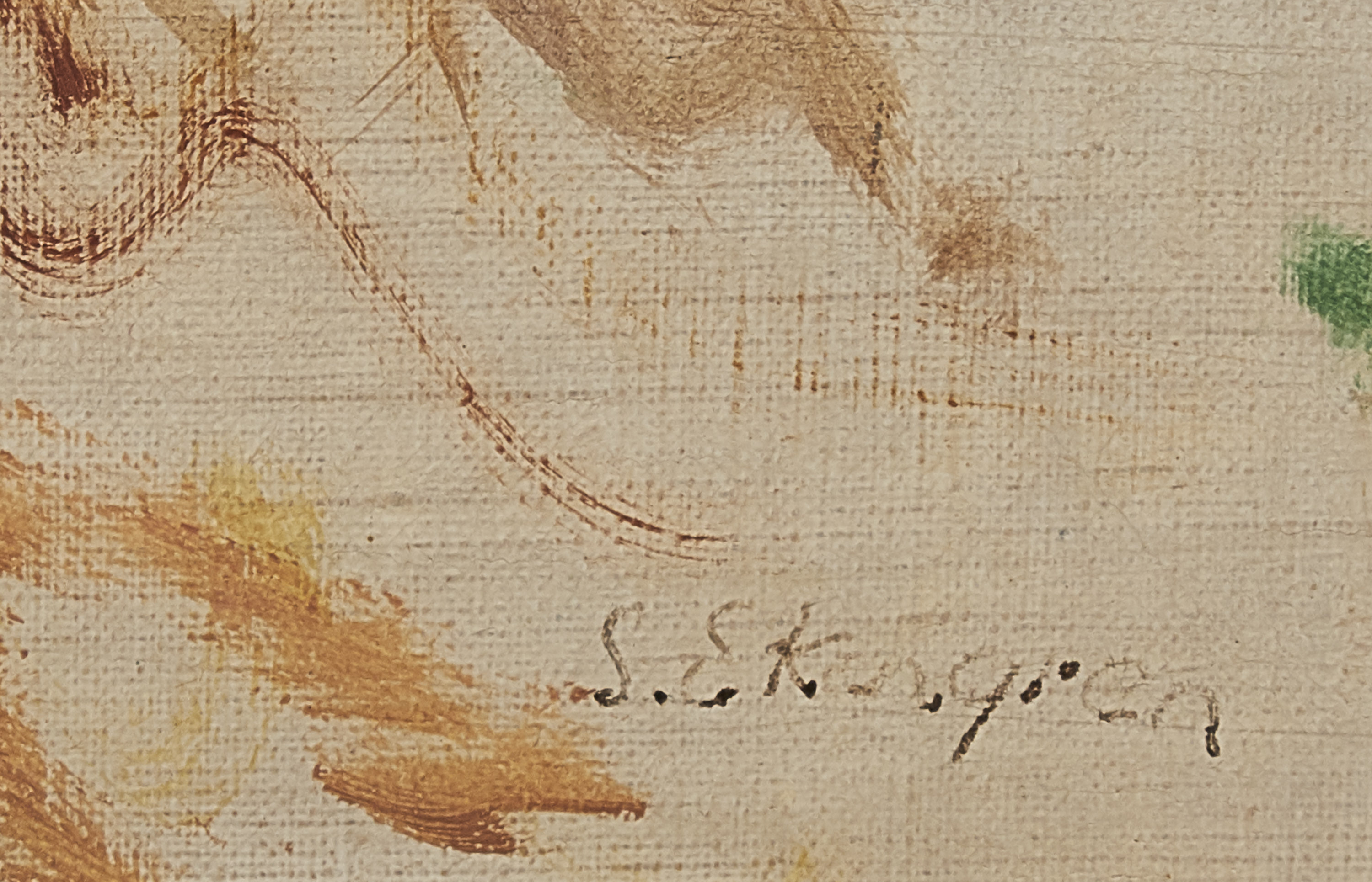 Oljemålning, Sture Ekengren (1918-1996), Sverige. Lanskap. Signerad ...