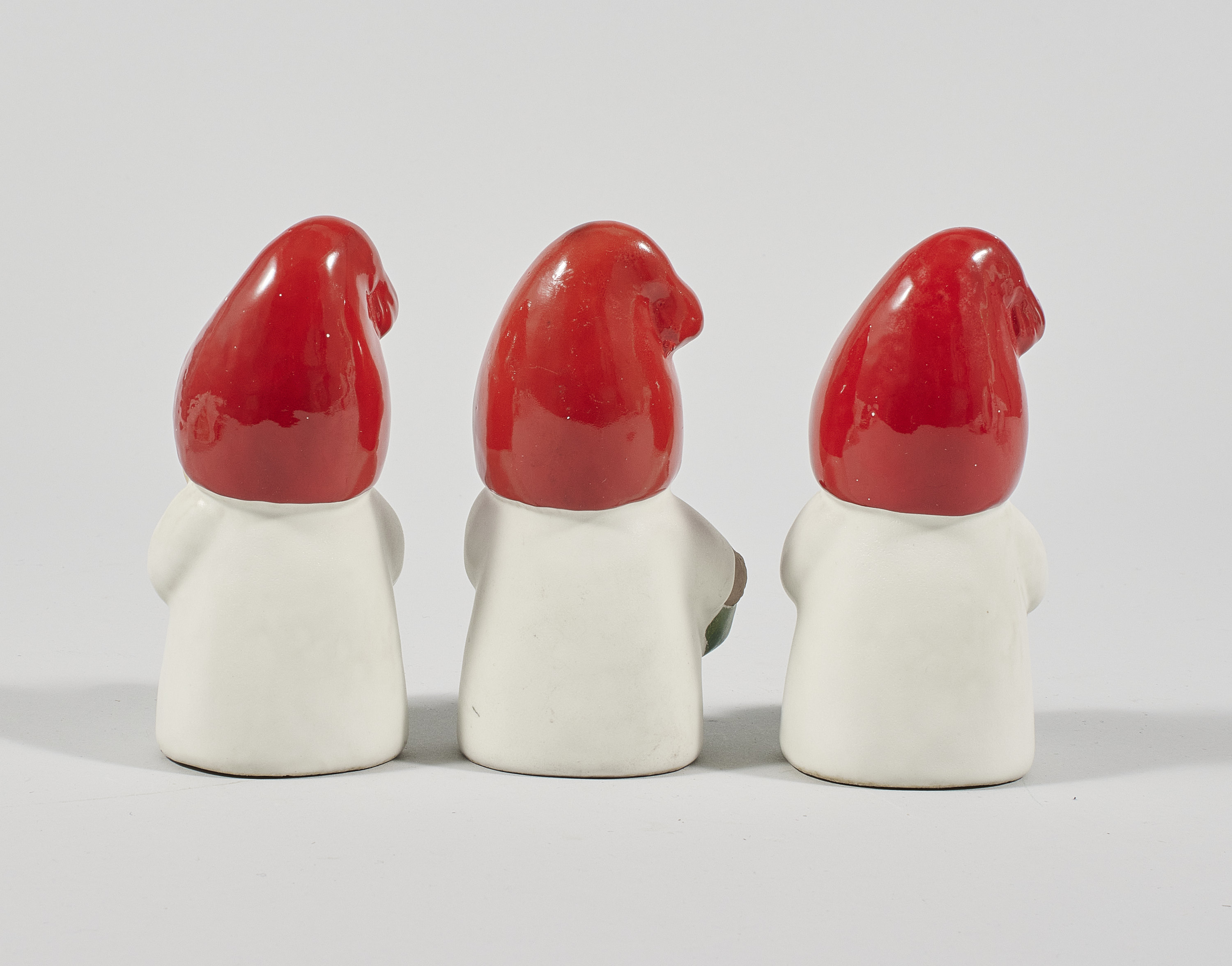 Ljusstakar, 3 st, Lisa Larson (f. 1931), Sverige. Tomtar, Rörstrand ...