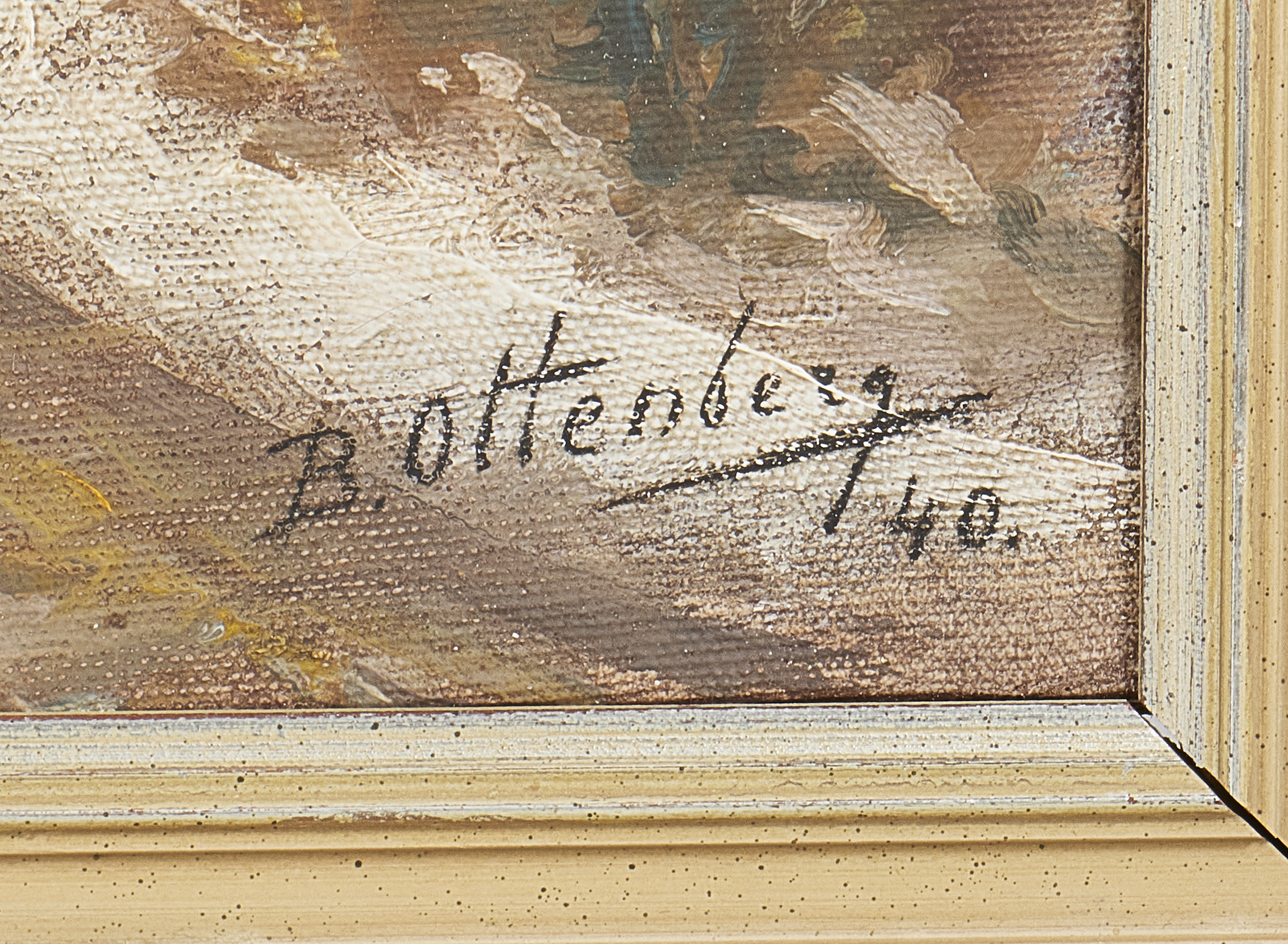Oljemålning, Boris Ottenberg (1891-1946), Sverige. Signerad, daterad 40 ...