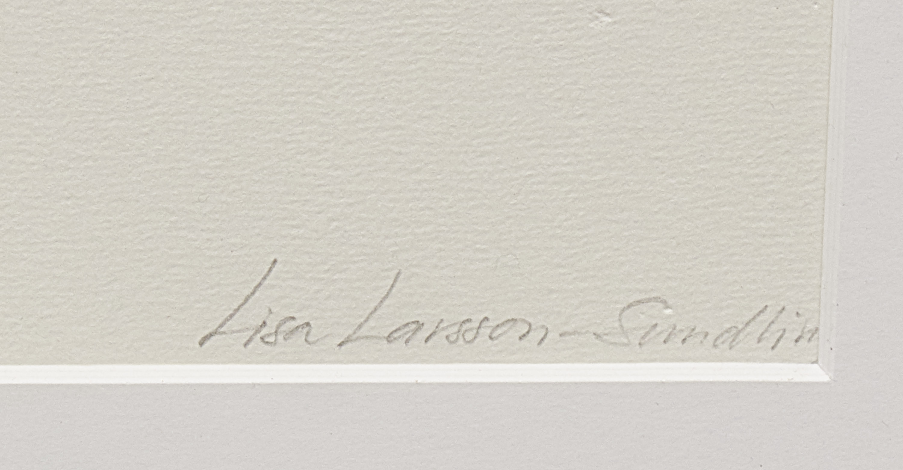 Färglitografi, Lisa Larsson-Sundling (f. 1956), Sverige. Halsband ...