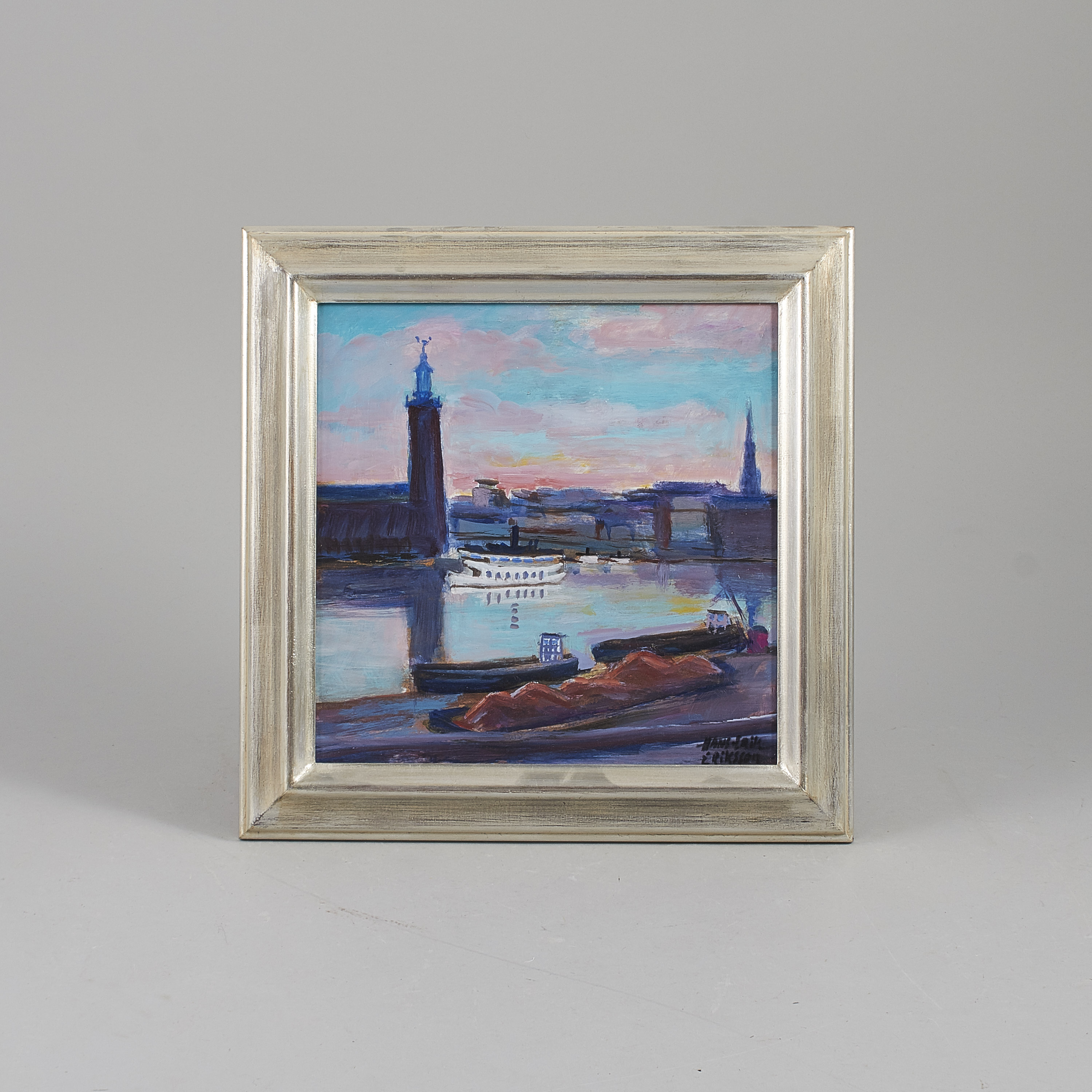 Oljemålning, Hans-Erik Eriksson (1921-1997), Sverige. Stockholms ...