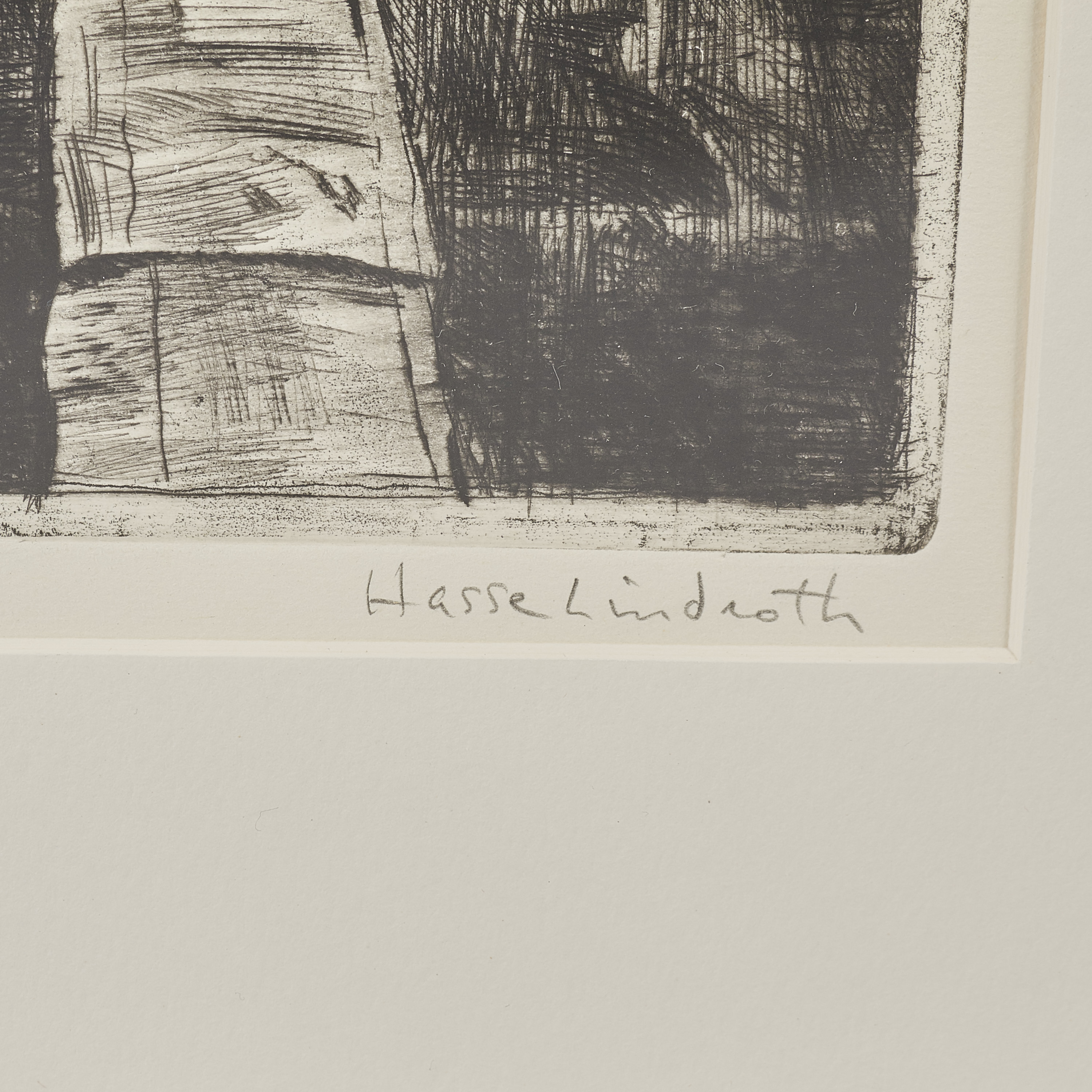 Etsning, Hasse Lindroth (f. 1938), Prästgatan, 42/100, motivet: 36x28 ...