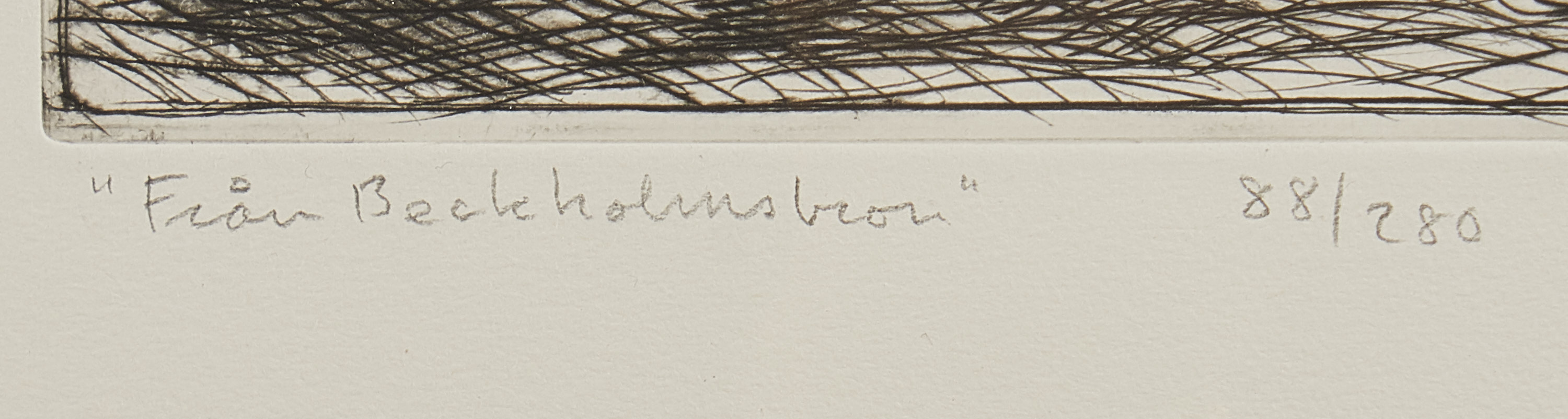 Etsning, Hasse Lindroth (f. 1938), Sverige. Signerad, numrerad 88/280 ...