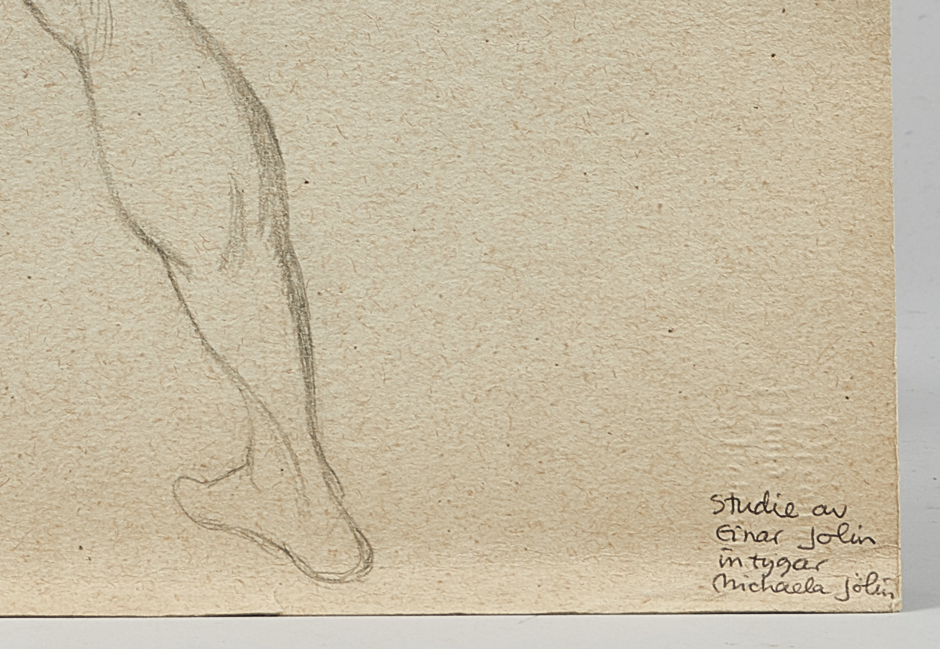 Blyerts, Einar Jolin (1890-1976), tillskriven, Mansstudie, Intygas av ...