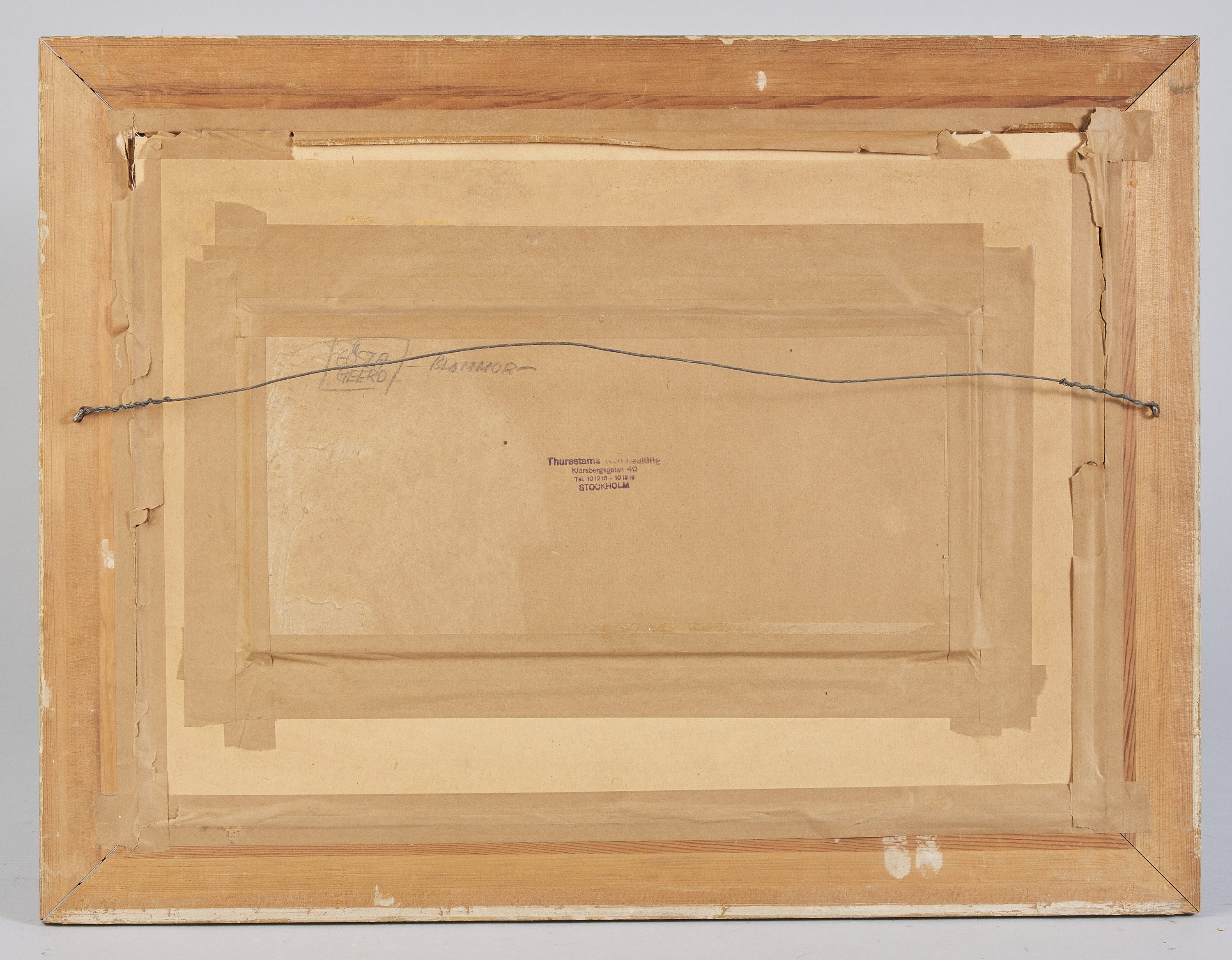 Blandteknik, Gösta Geerd (1907-1982), Sverige. "Blommor". Signerad ...