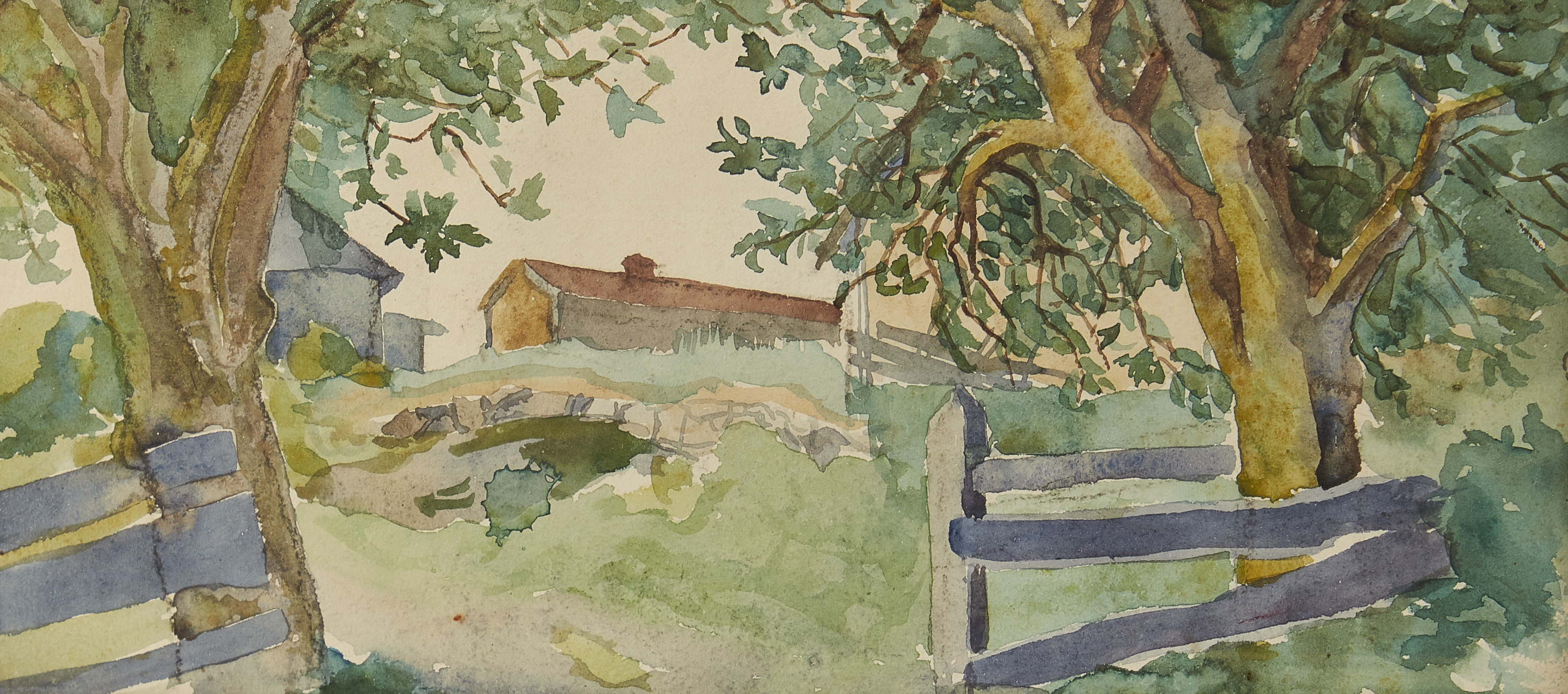 Akvareller, 3 st, Torun Munthe-Brate (1891-1993), Sverige, tillskrivna ...