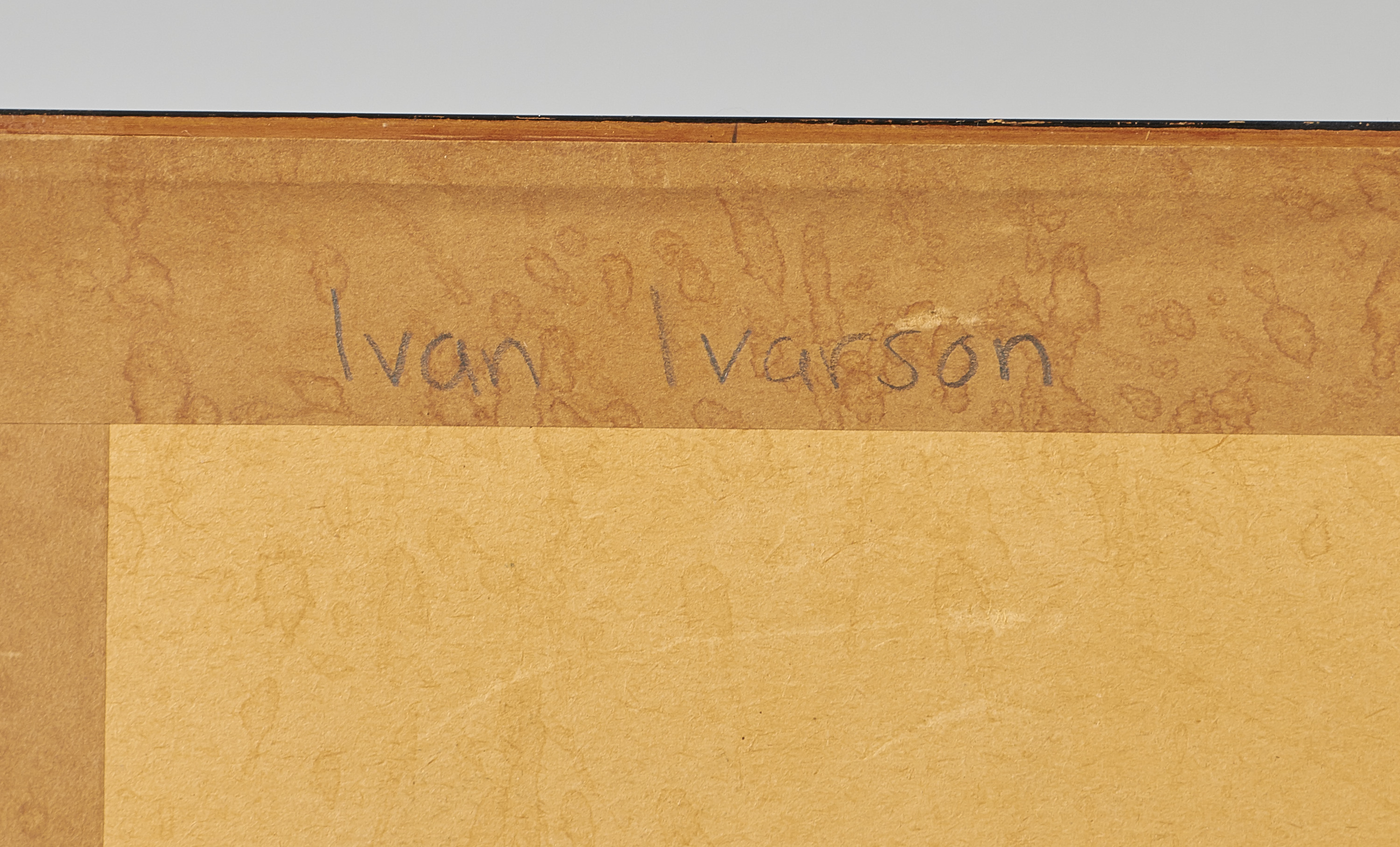 Pastell, Ivan Ivarson (1900-1939), Park, monogramsignatur, bladets mått ...