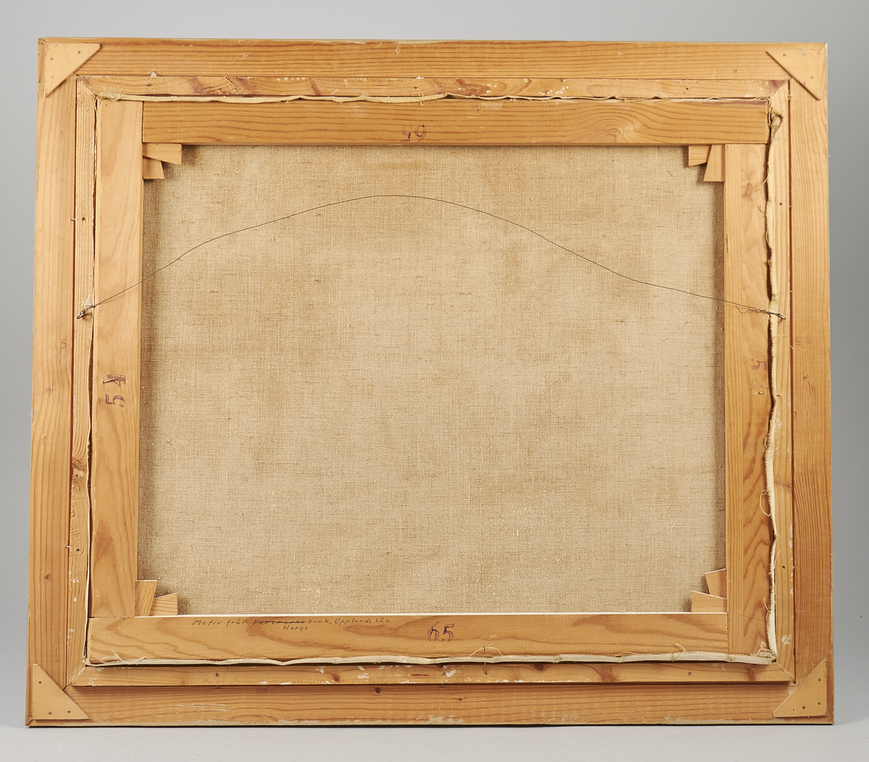 Oljemålning, Alexander Roos (1895-1973), Hargs bruk Uppland, 51x63 ...