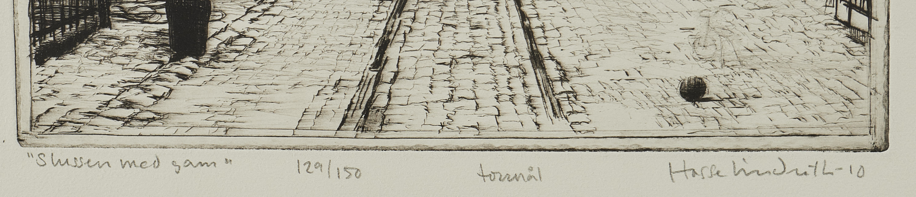 Torrnål, Hasse Lindroth (f. 1938), Sverige. Signerad, numrerad 129/150 ...