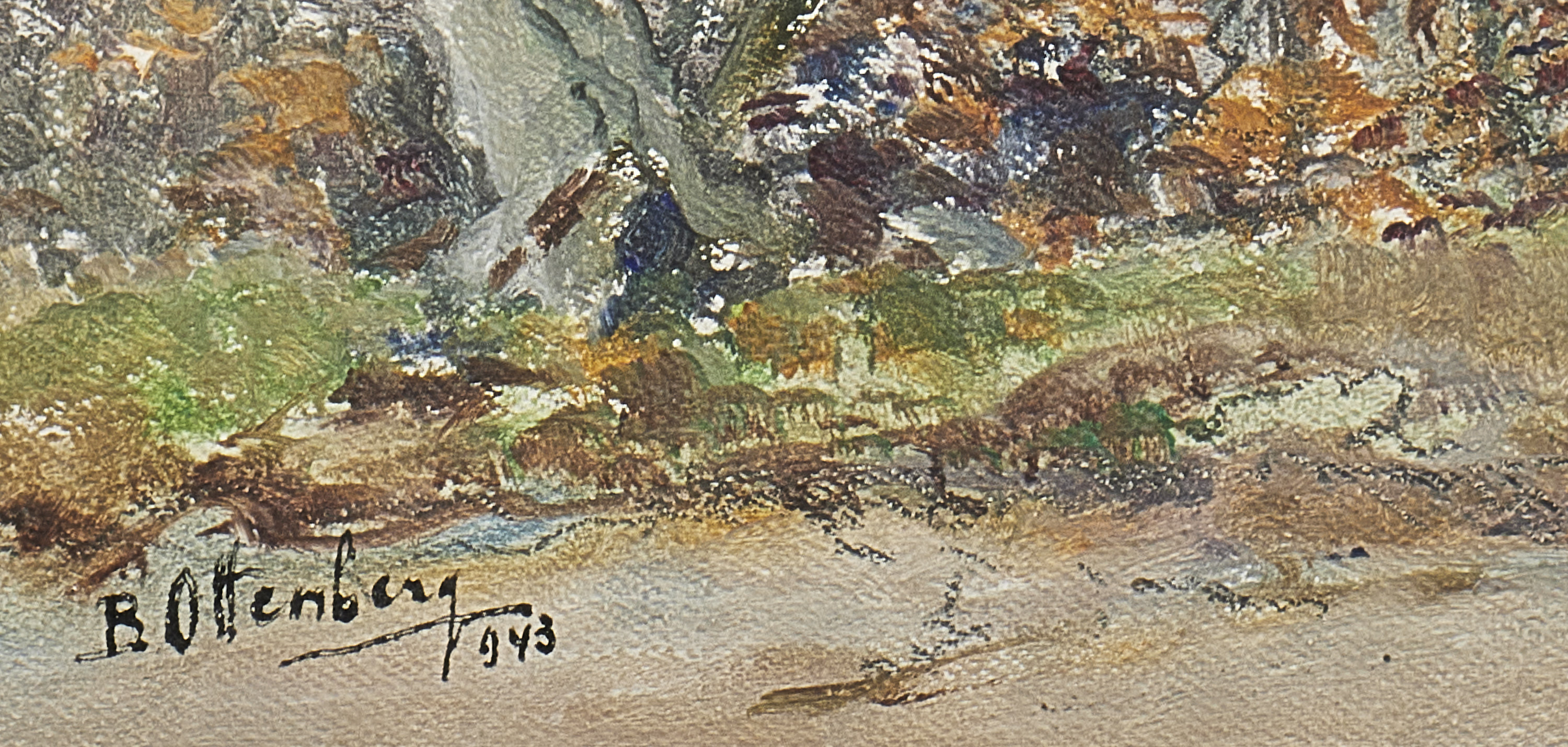 Oljemålning, Boris Ottenberg (1891-1946), Sverige. Signerad, daterad ...