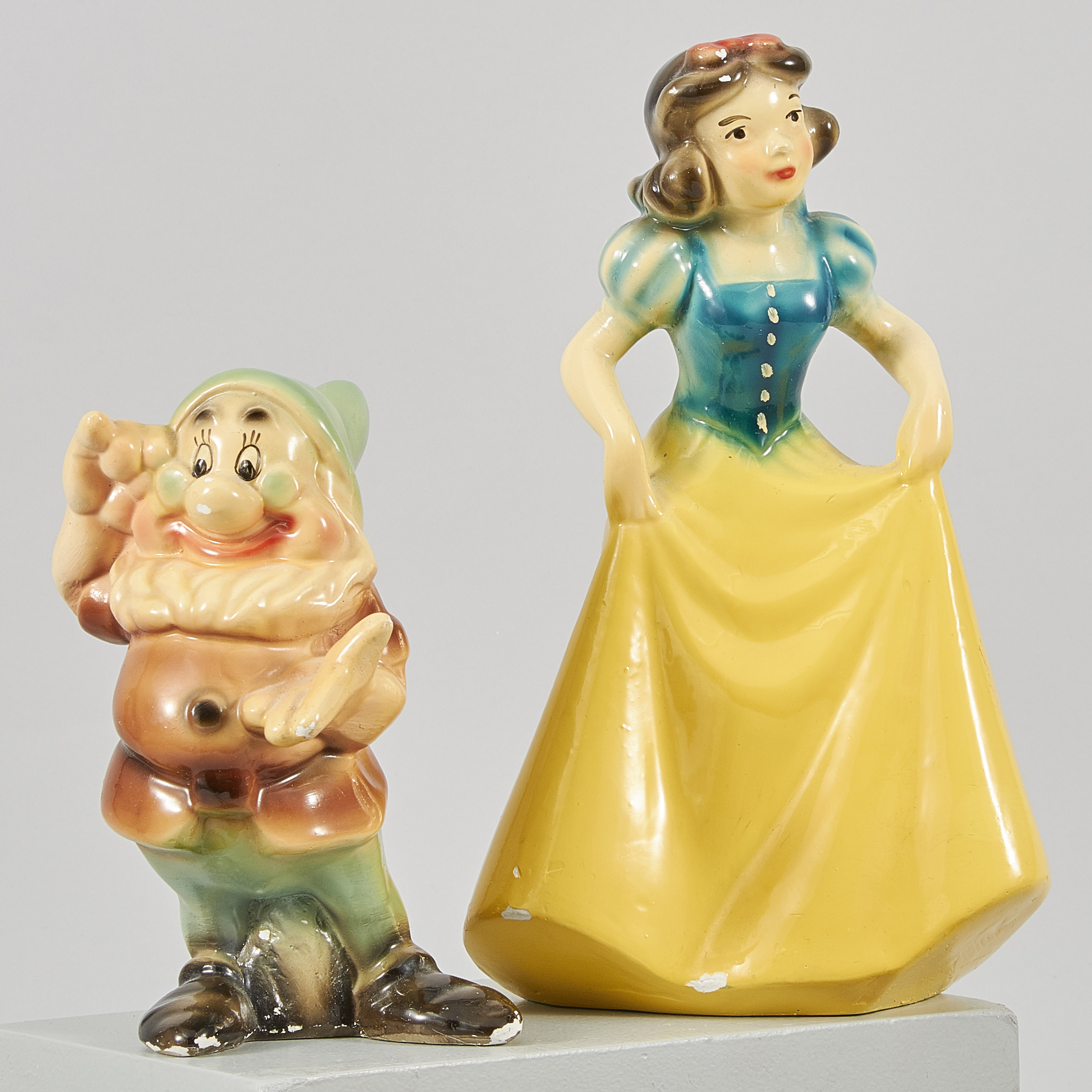 Skulpturgrupp, Snövit & 7 dvärgarna, Bernardi konst, höjd: 14-23 ...