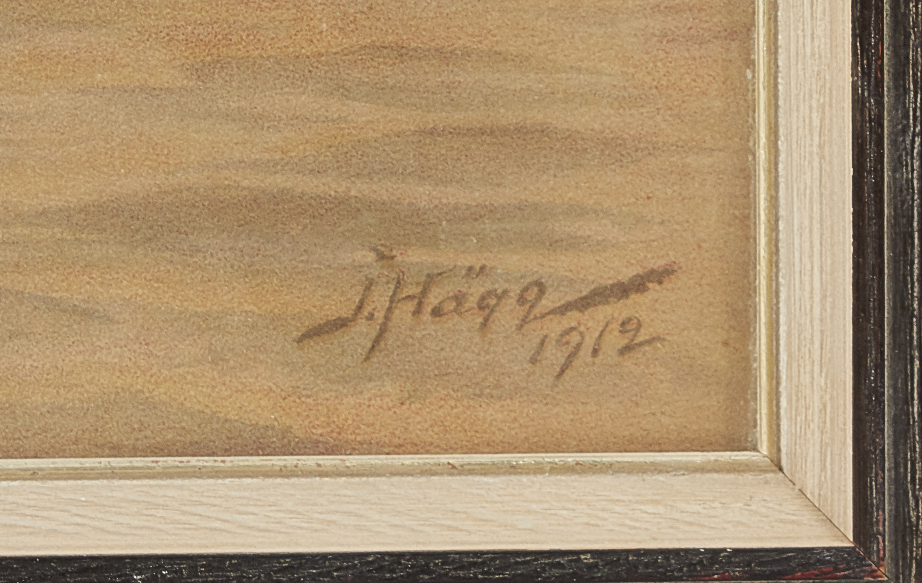 Färglitografi, Jacob Hägg (1839-1931), Sverige. Marin, sign i tryck ...
