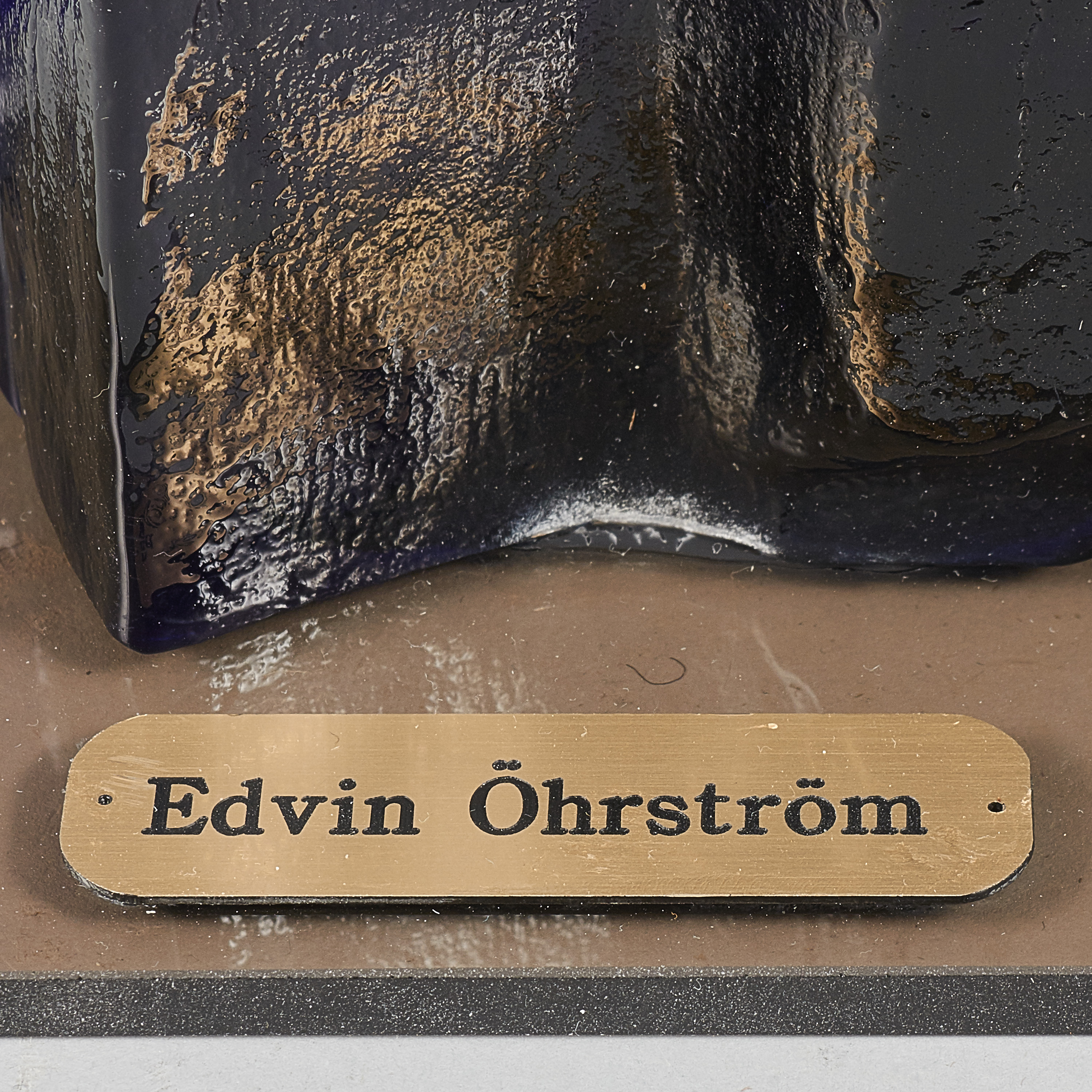Skulptur, Edvin Öhrström (1906-1994), konstglas, höjd: 21 cm. Metropol ...
