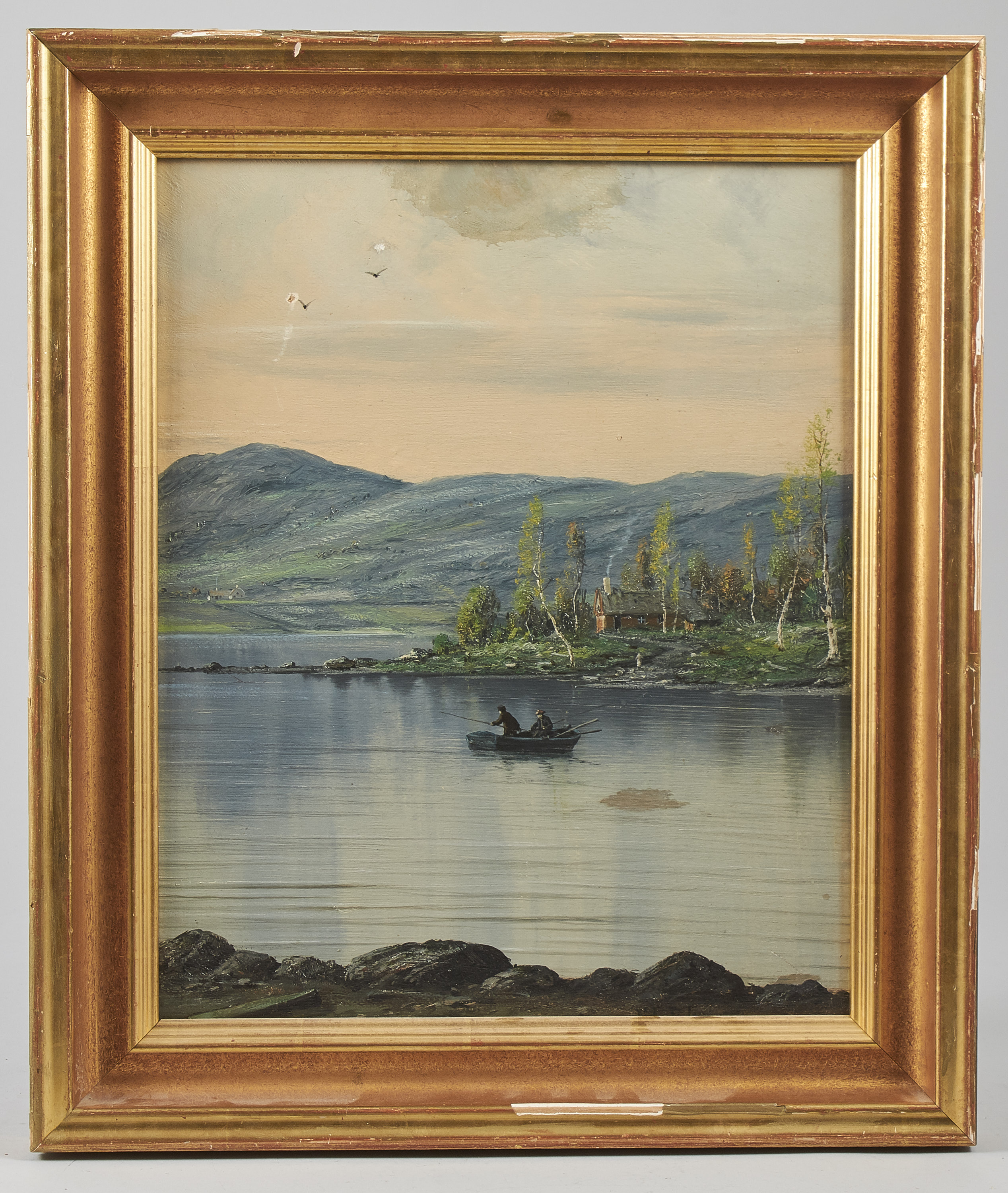 Oljemålning, Nils Hans Christiansen (1850-1920), Danmark, tillskriven ...