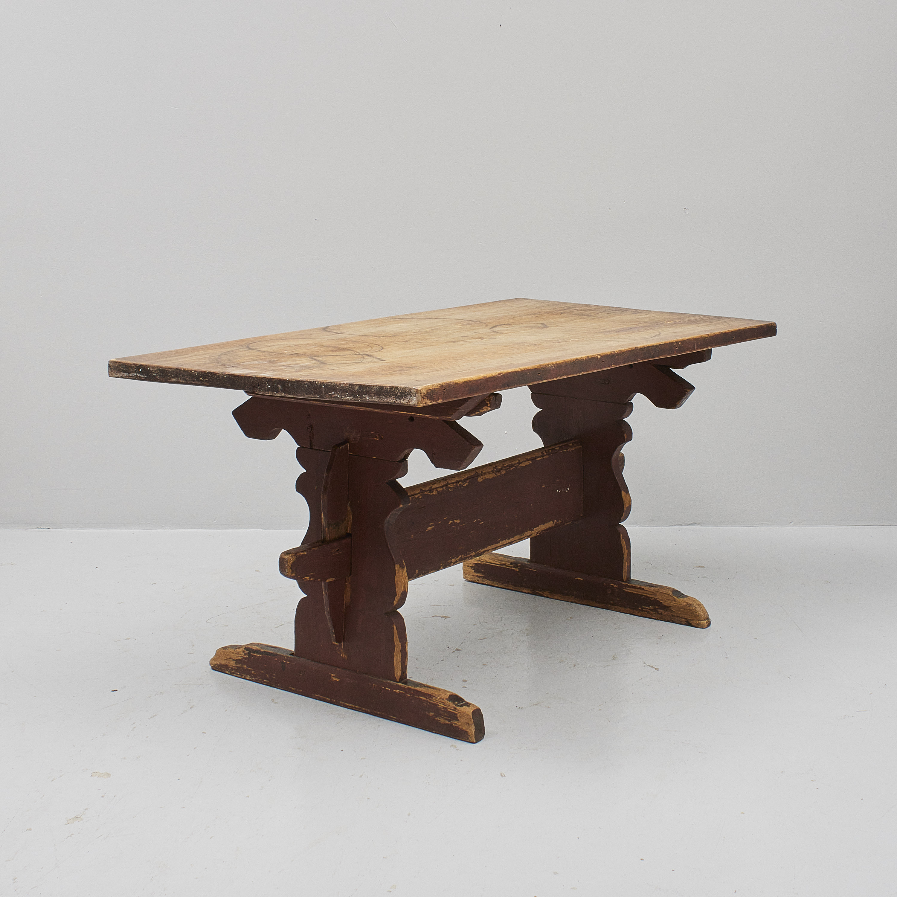 Bockbord, 17/1800. Bredd: 156 cm, djup: 80 cm, höjd: 74 cm. Metropol ...