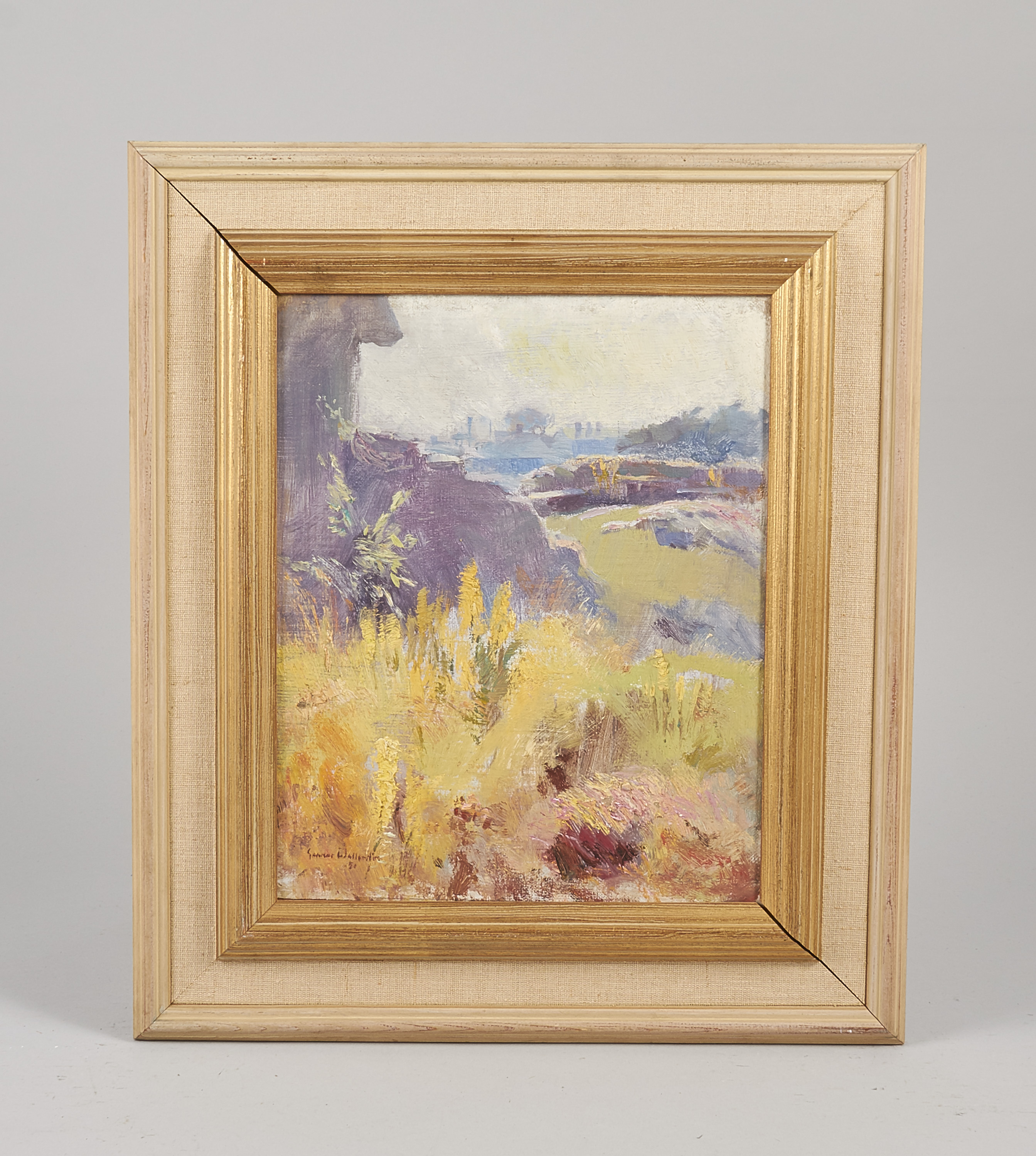 Oljemålning, Gunnar Wallentin (1905-1997), Landskap, 31x25. Metropol ...