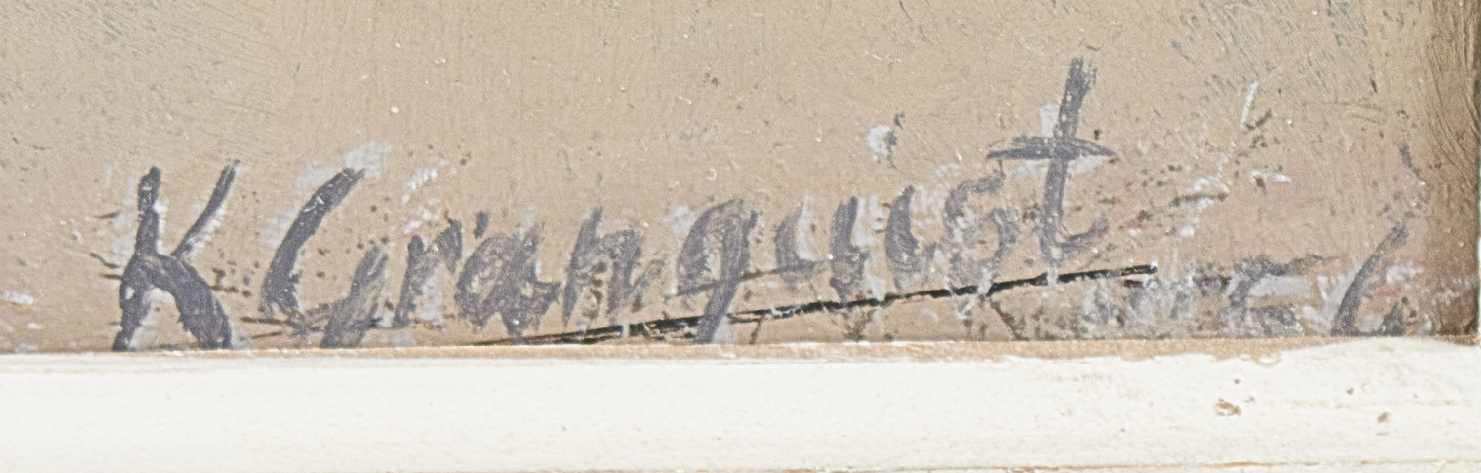 Oljemålning, Karl Granquist (1921-1994), Finland. Landskap. Signerad ...