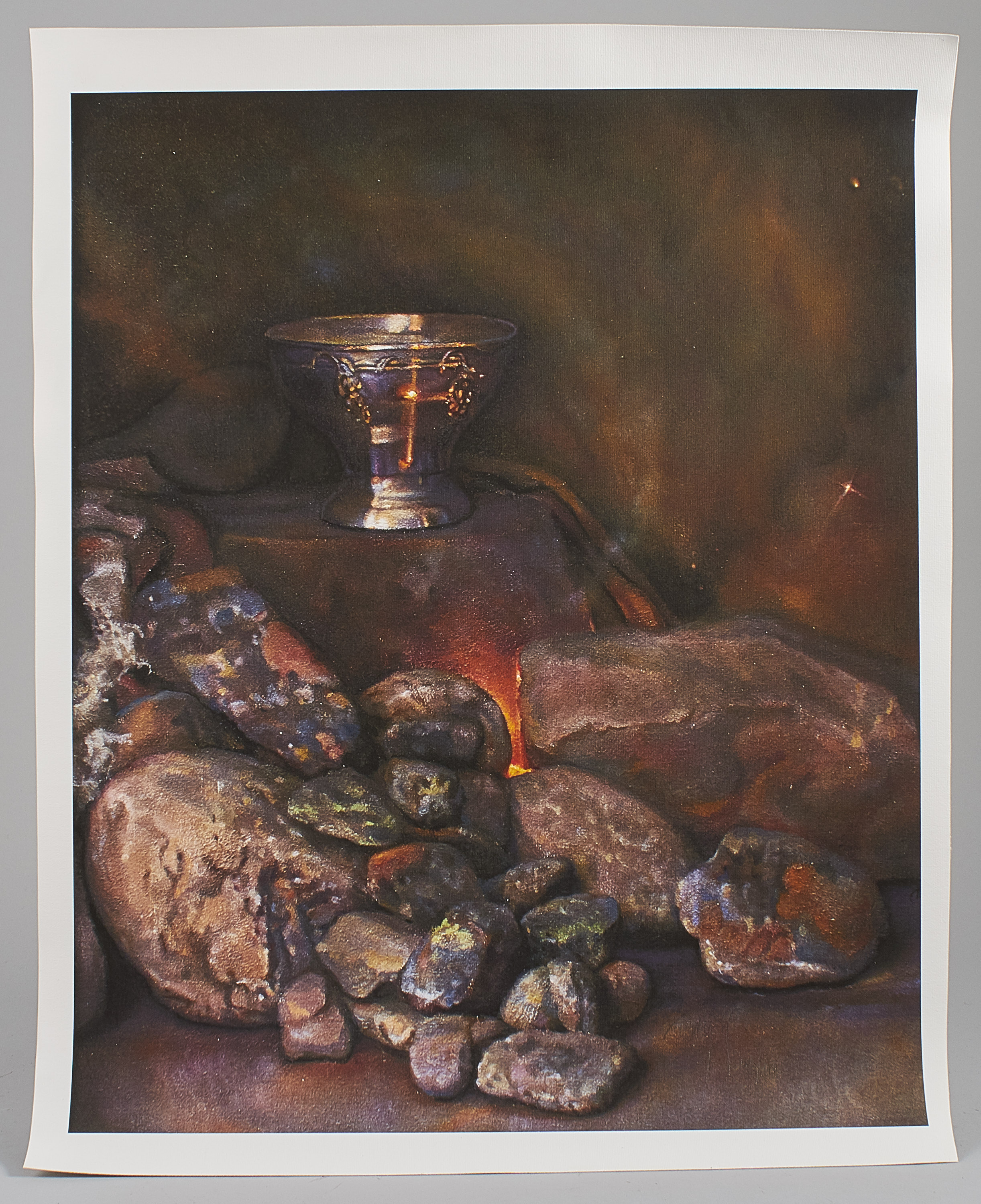 Grafiskt blad, Tony Warren (f. 1961), Sverige/USA. Eldstad. Signerad ...