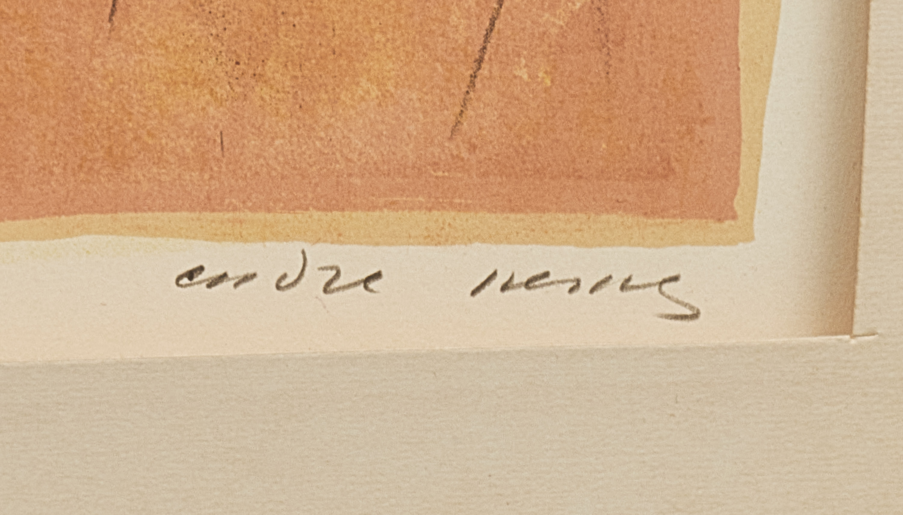 Färglitografi, Endre Nemes (1909-1985), Sverige. Komposition. Signerad ...