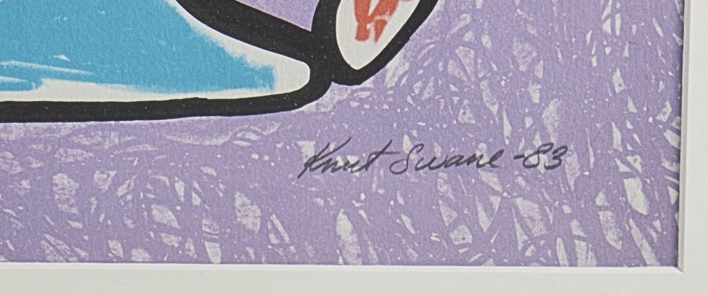 Färglitografi, Knut Swane (f. 1951), Norge. Figurer. Signerad, numrerad ...