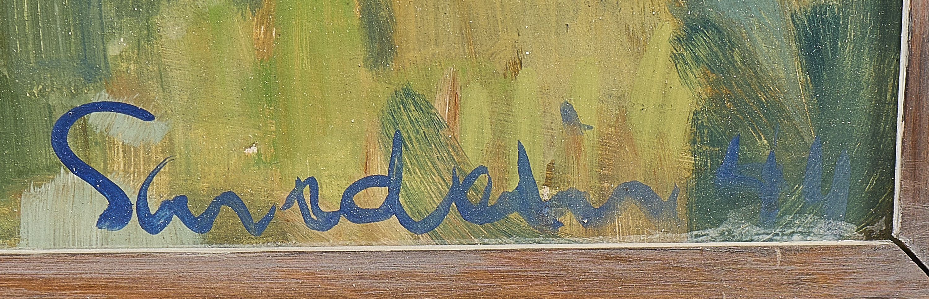 Oljemålning, Börje Sandelin (1926-1970), Sverige. Signerad, daterad ...