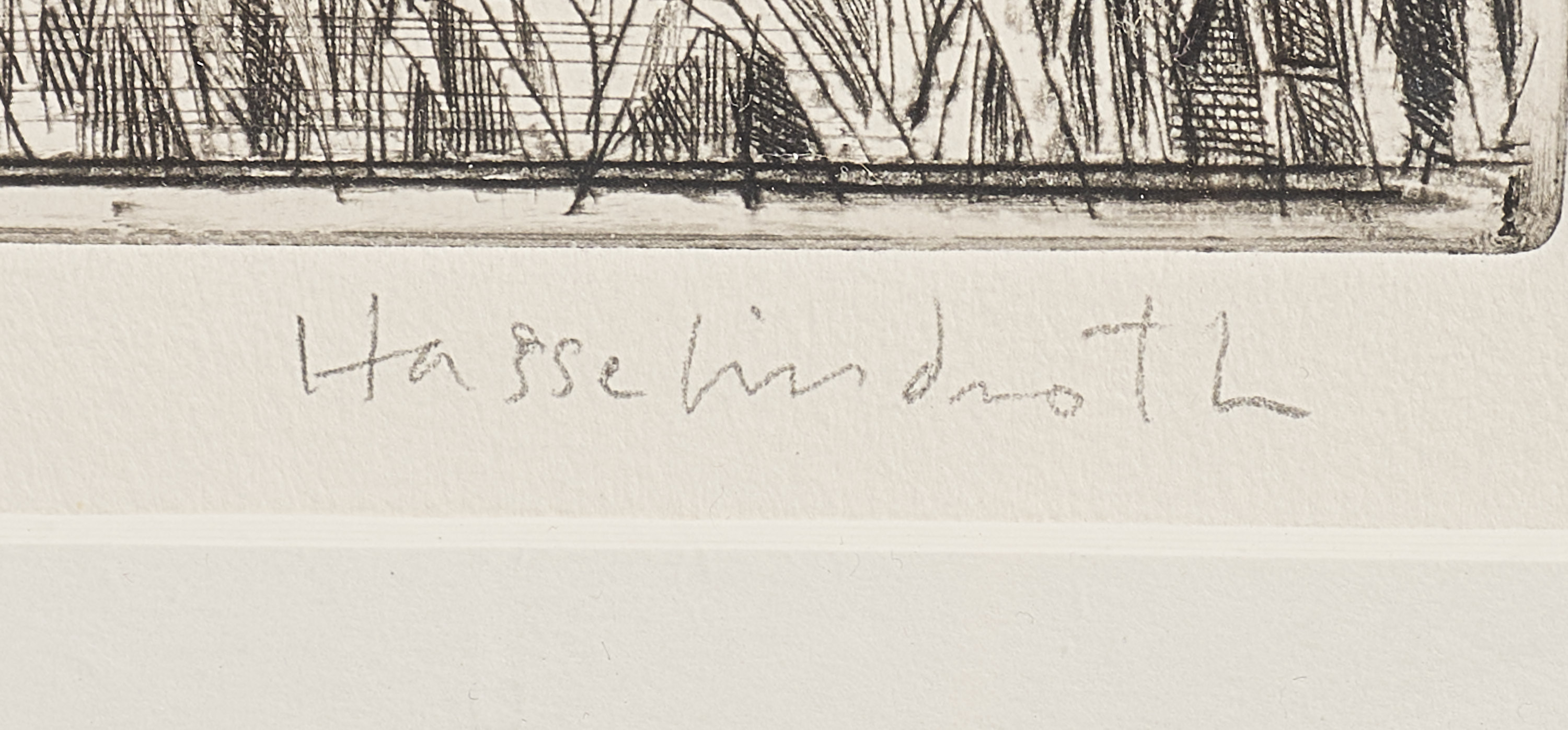 Etsning, Hasse Lindroth (f. 1938), Sverige. Signerad, numrerad 141/280 ...