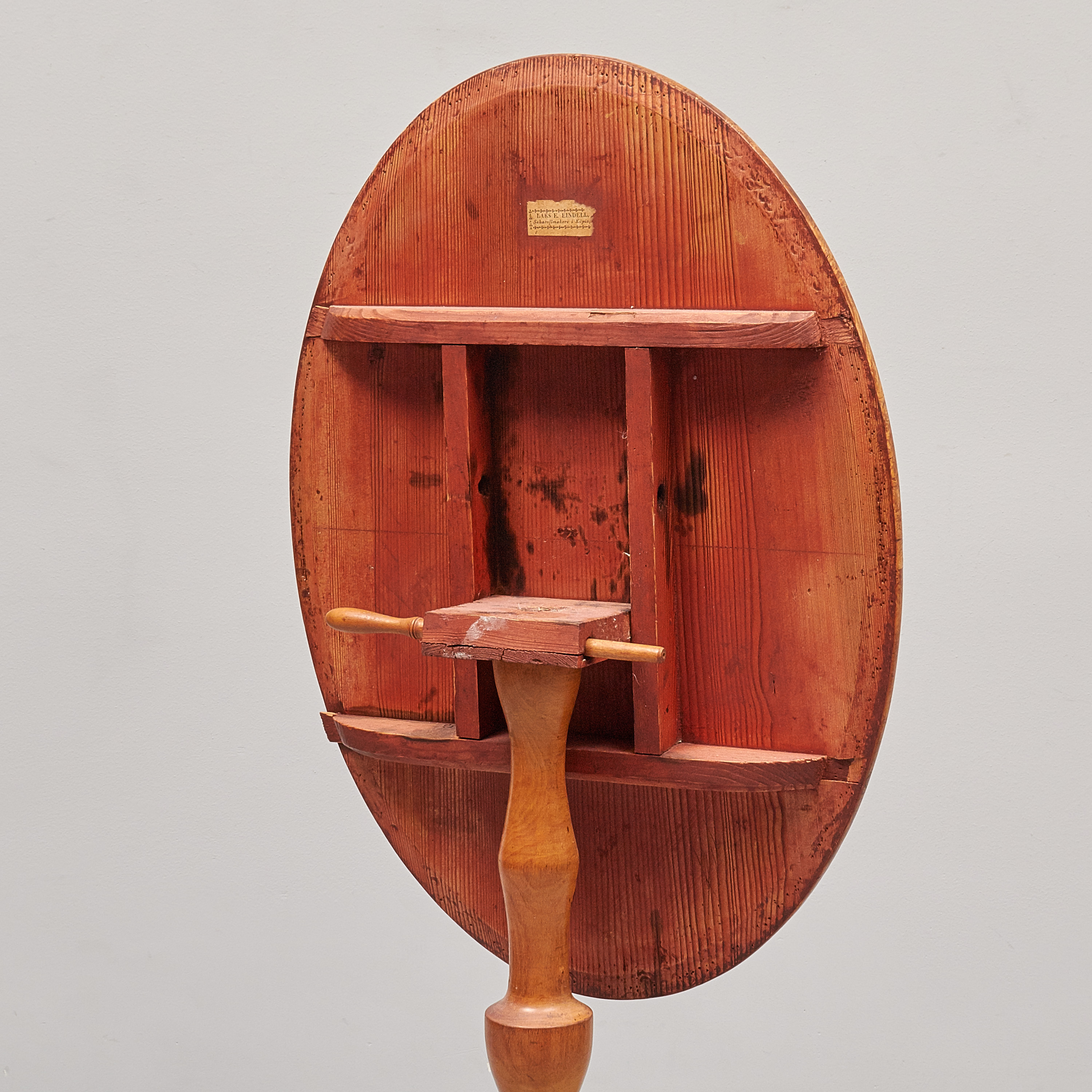 Fällbord, Alrot, Etikettmärkt Lars E Lindell, Köping, (1818-1843) längd ...
