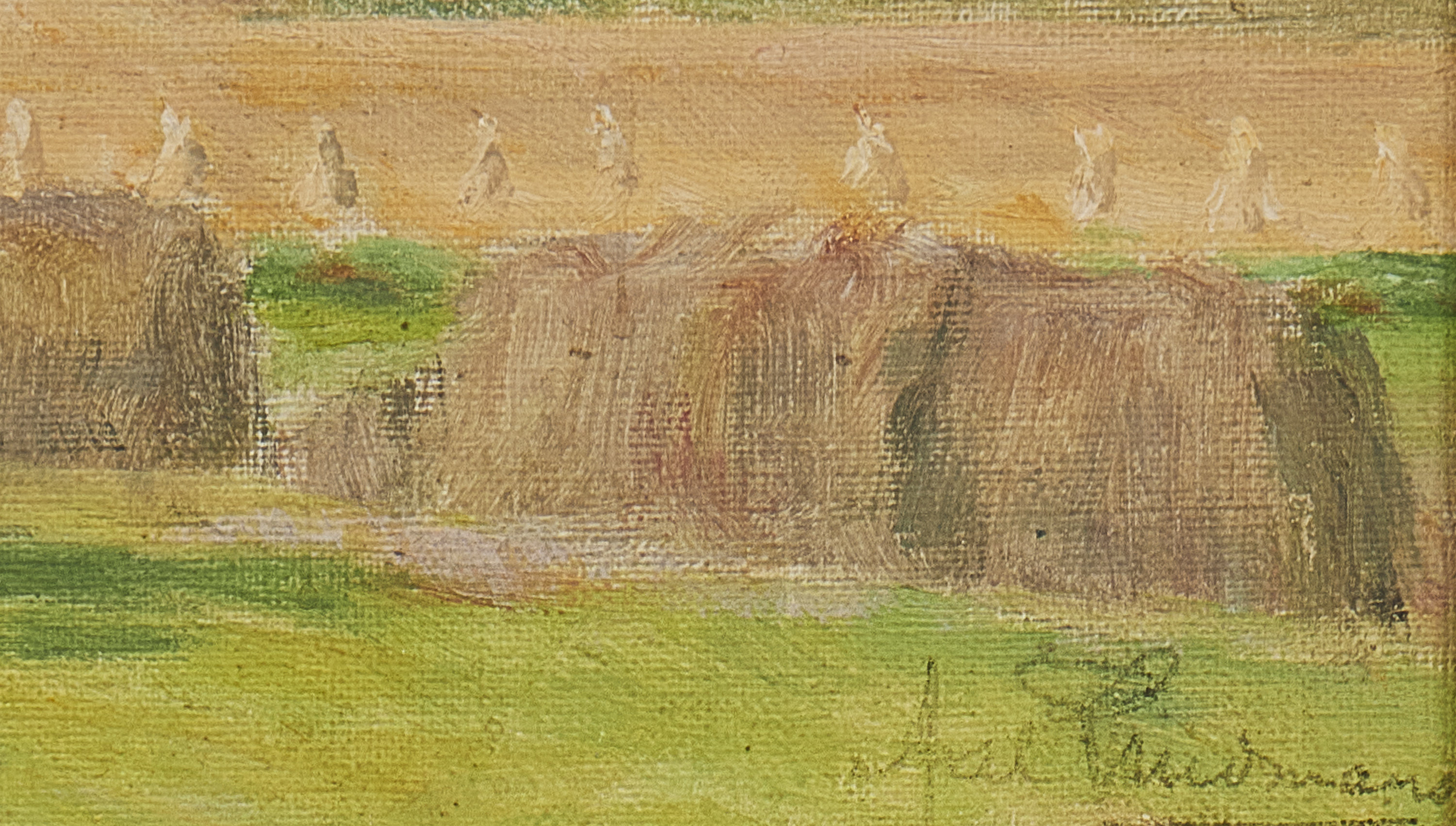 Oljemålning, Axel Lindman. Landskap. Signerad. Olja på duk, 33x49cm ...