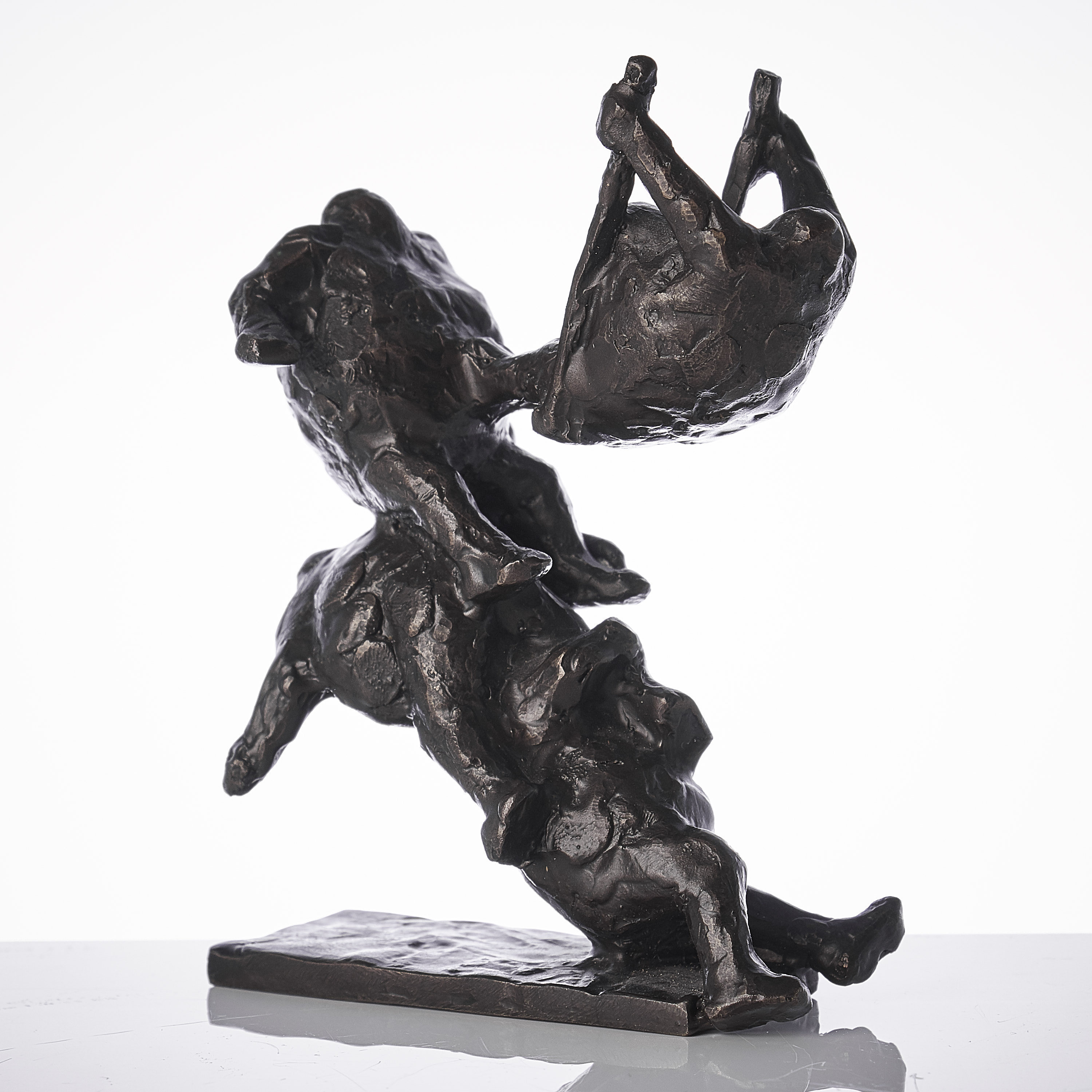 Skulptur, Keld Moseholm Jörgensen (f. 1936), Danmark. Figurer, brons ...