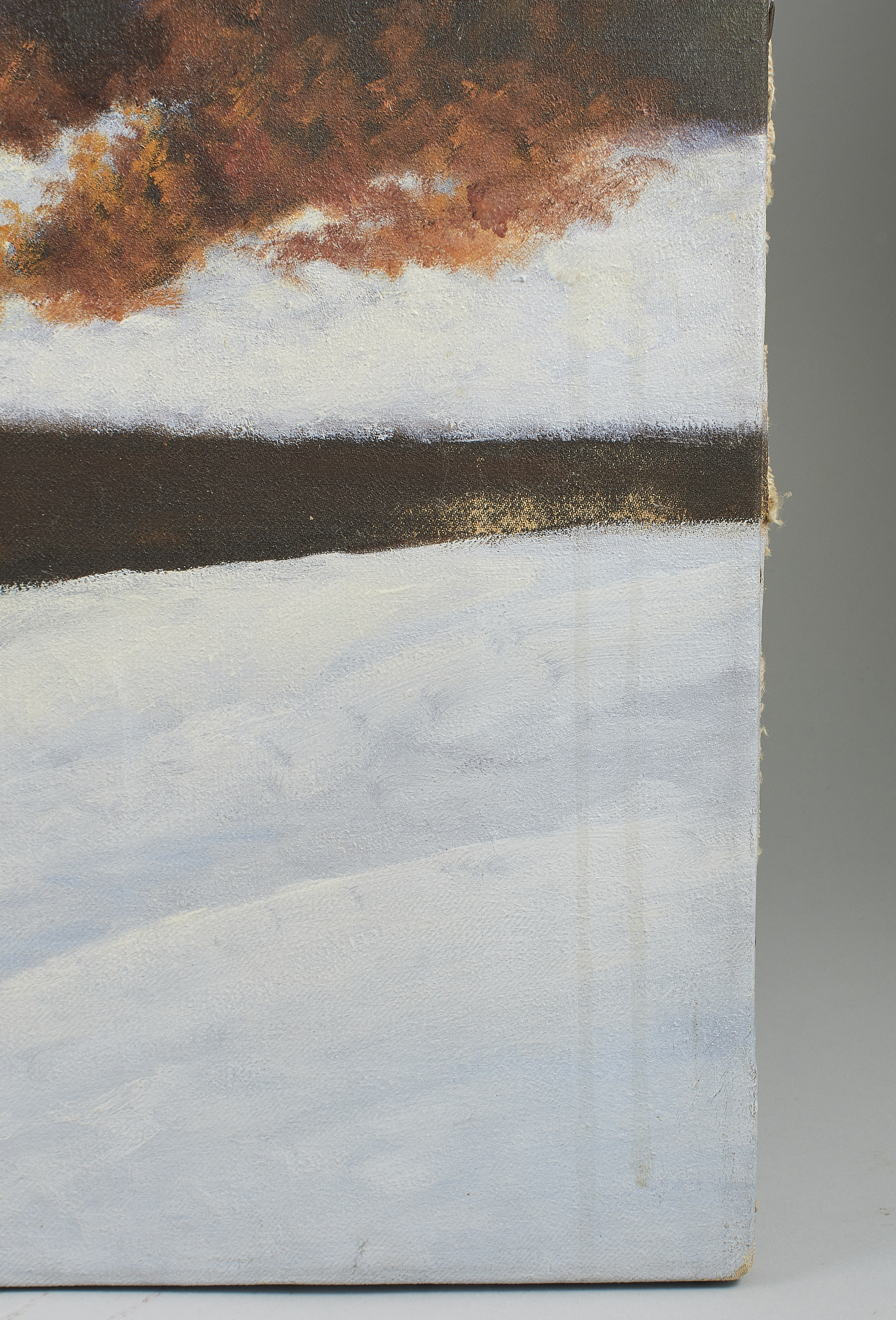 Oljemålning, Anshelm Dahl (1897-1964), Sverige. Motiv från Dalälven ...