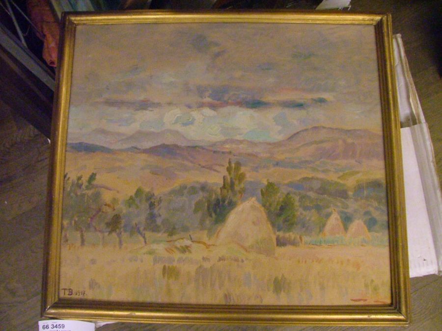 Oljemålning, Torsten Billman, Tillskriven 1937, 49x44. Metropol ...