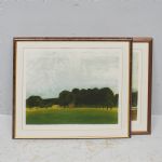 Färglitografi , Jerry Roupe, -75, Blåsippor, 40 x 58, Pt. Metropol ...